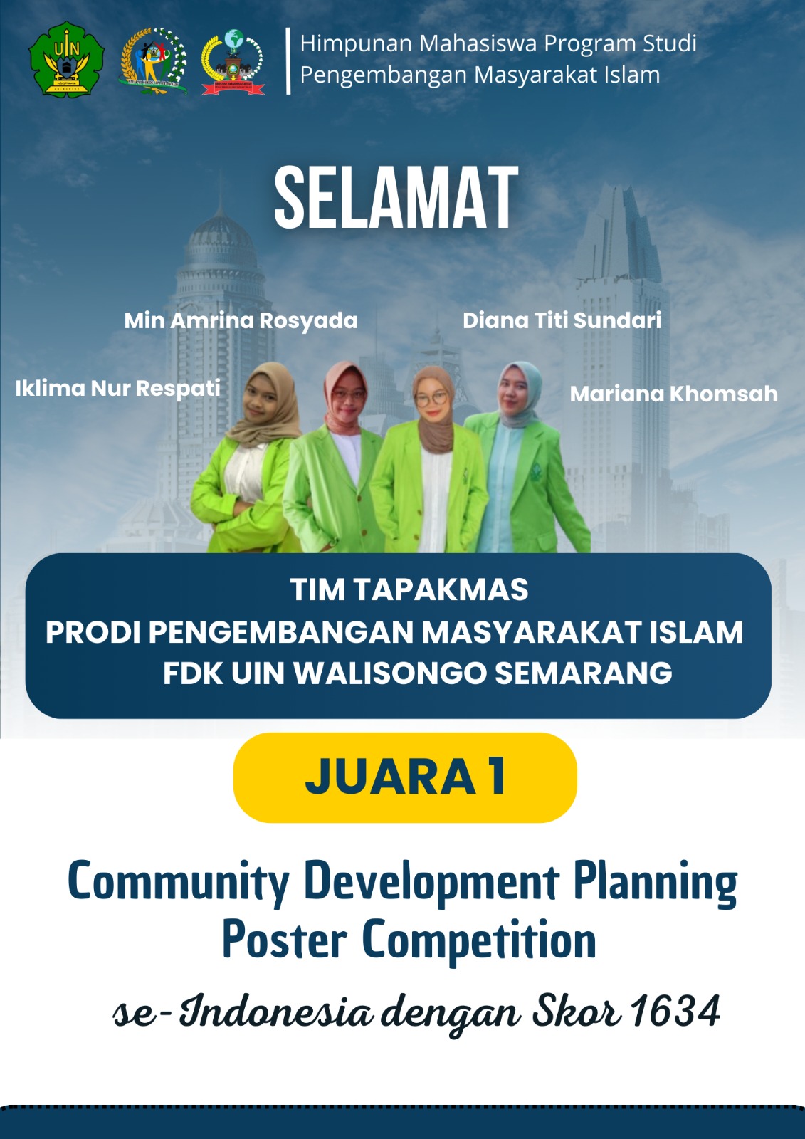 Mahasiswa PMI UIN Walisongo Raih Prestasi Nasional di Bidang Community ...